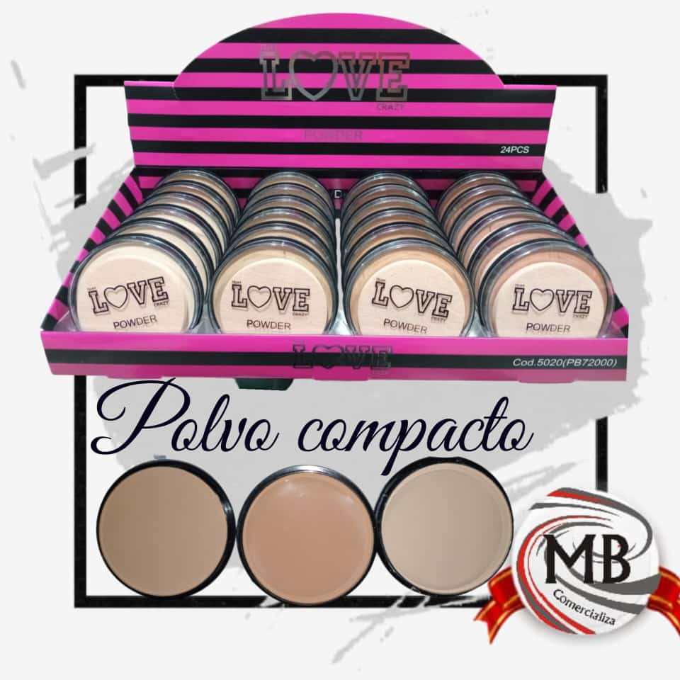 POLVO COMPACTO LOVE – MB Comercializa