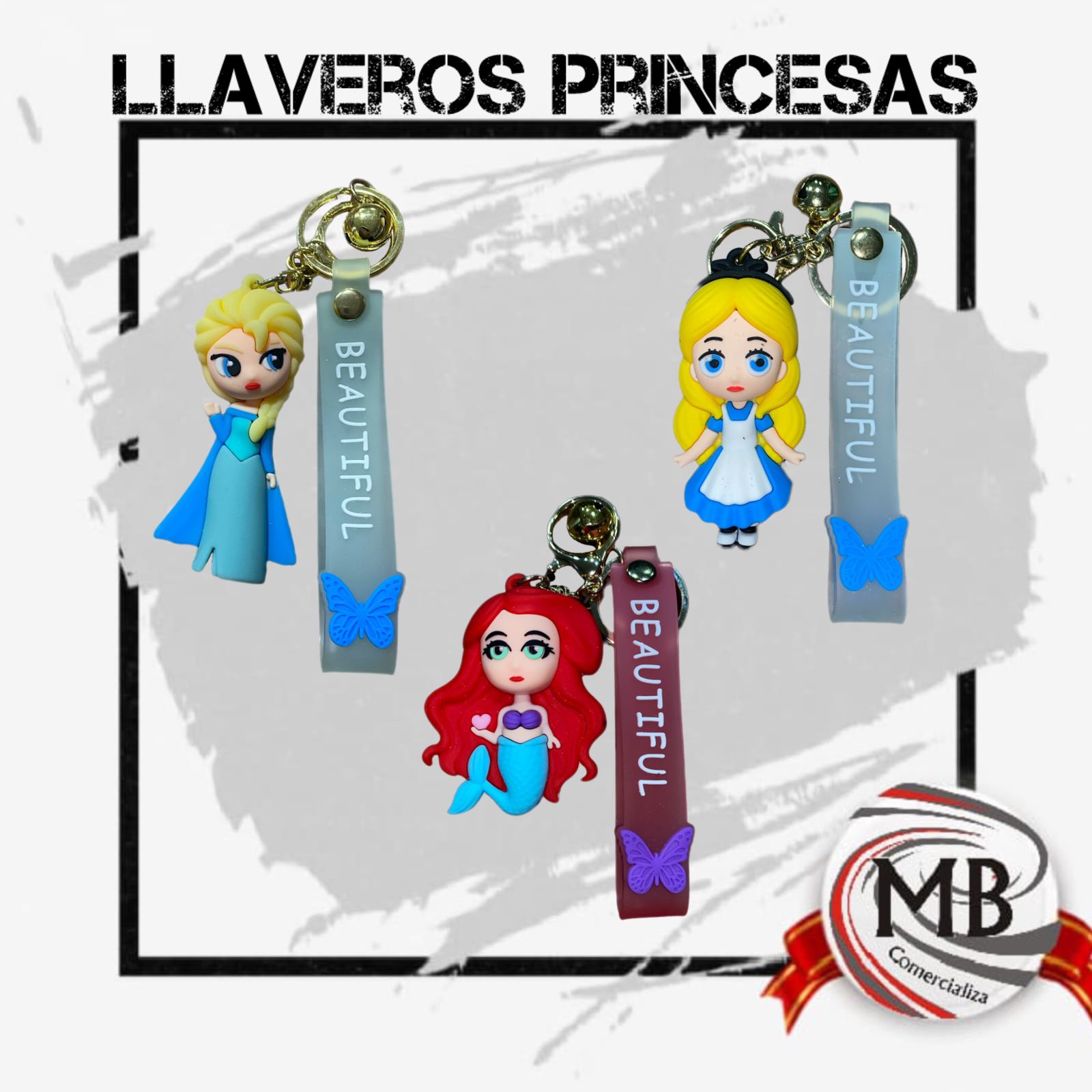 LLAVEROS PRINCESAS – MB Comercializa