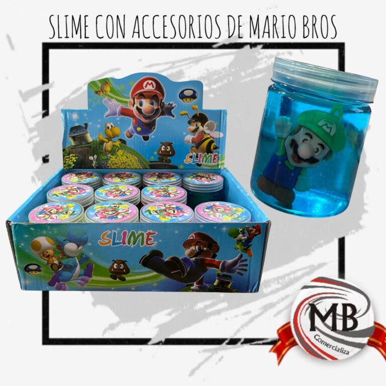 SLIME CON ACCESORIOS DE MARIO BROS – MB Comercializa