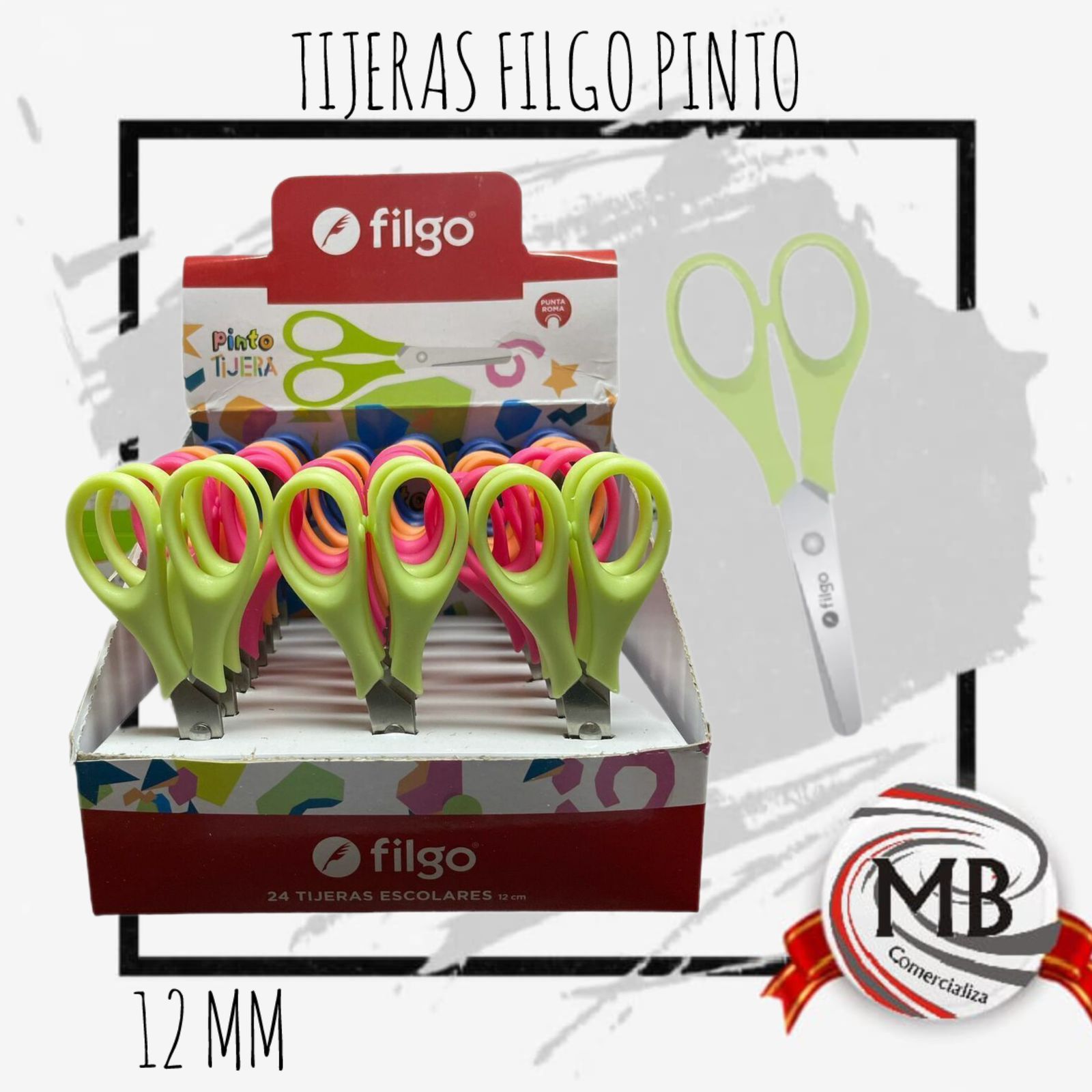 TIJERAS FILGO PINTO 12CM – MB Comercializa