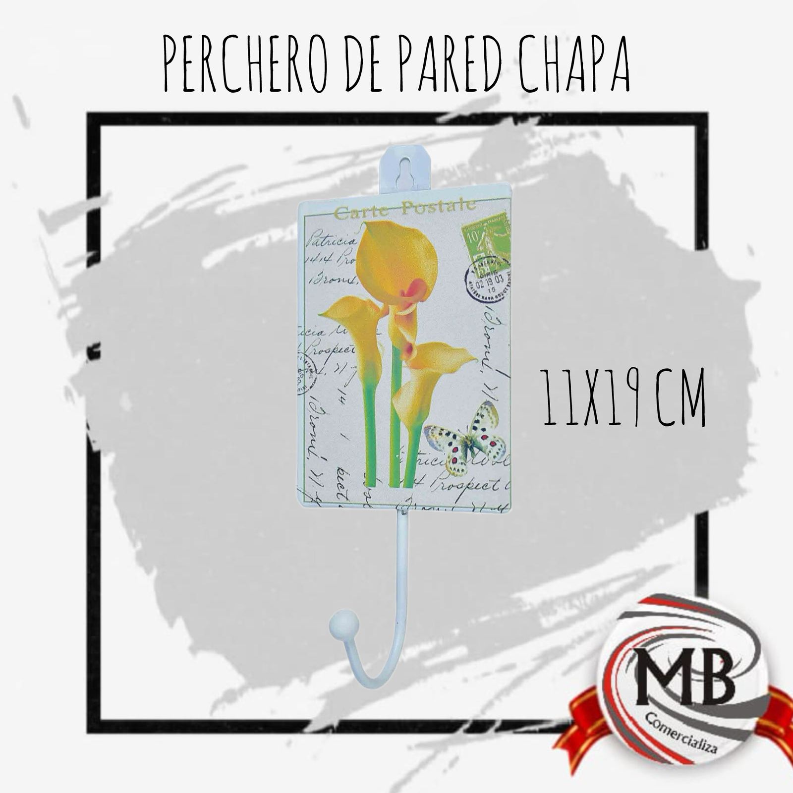 PERCHEROS PARED CHAPA 11X19 CM – MB Comercializa
