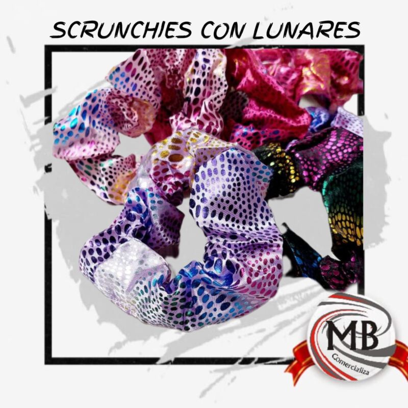 COLITAS SCRUNCHIES CON LUNARES MB11985 – MB Comercializa